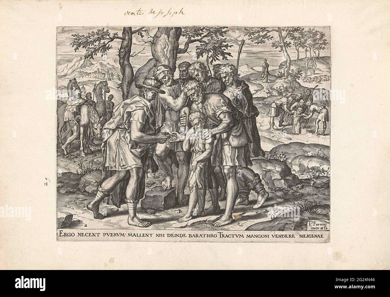 Joseph sold by his brothers; History of Joseph. The crying Joseph is ...