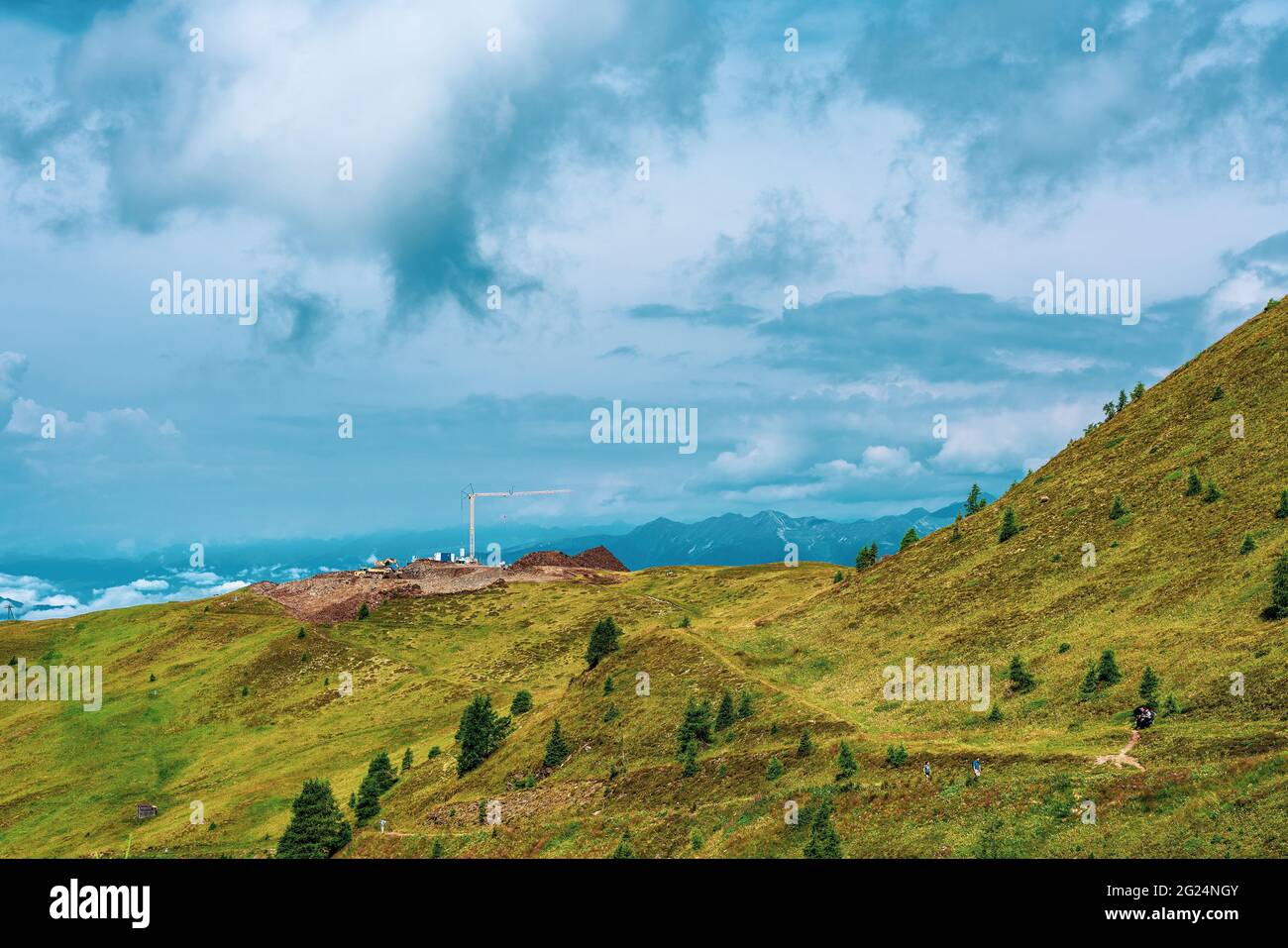 construction site in the dolomites Stock Photo - Alamy