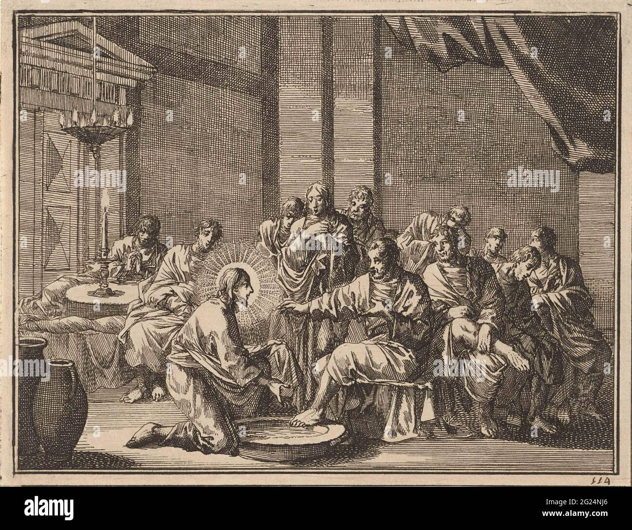 Foot washing of Peter Stock Photo - Alamy