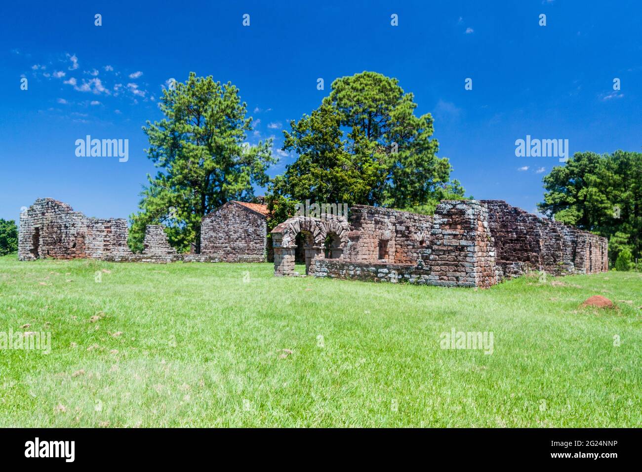 Jesuit mission ruins in Trinidad, Paraguay Stock Photo - Alamy