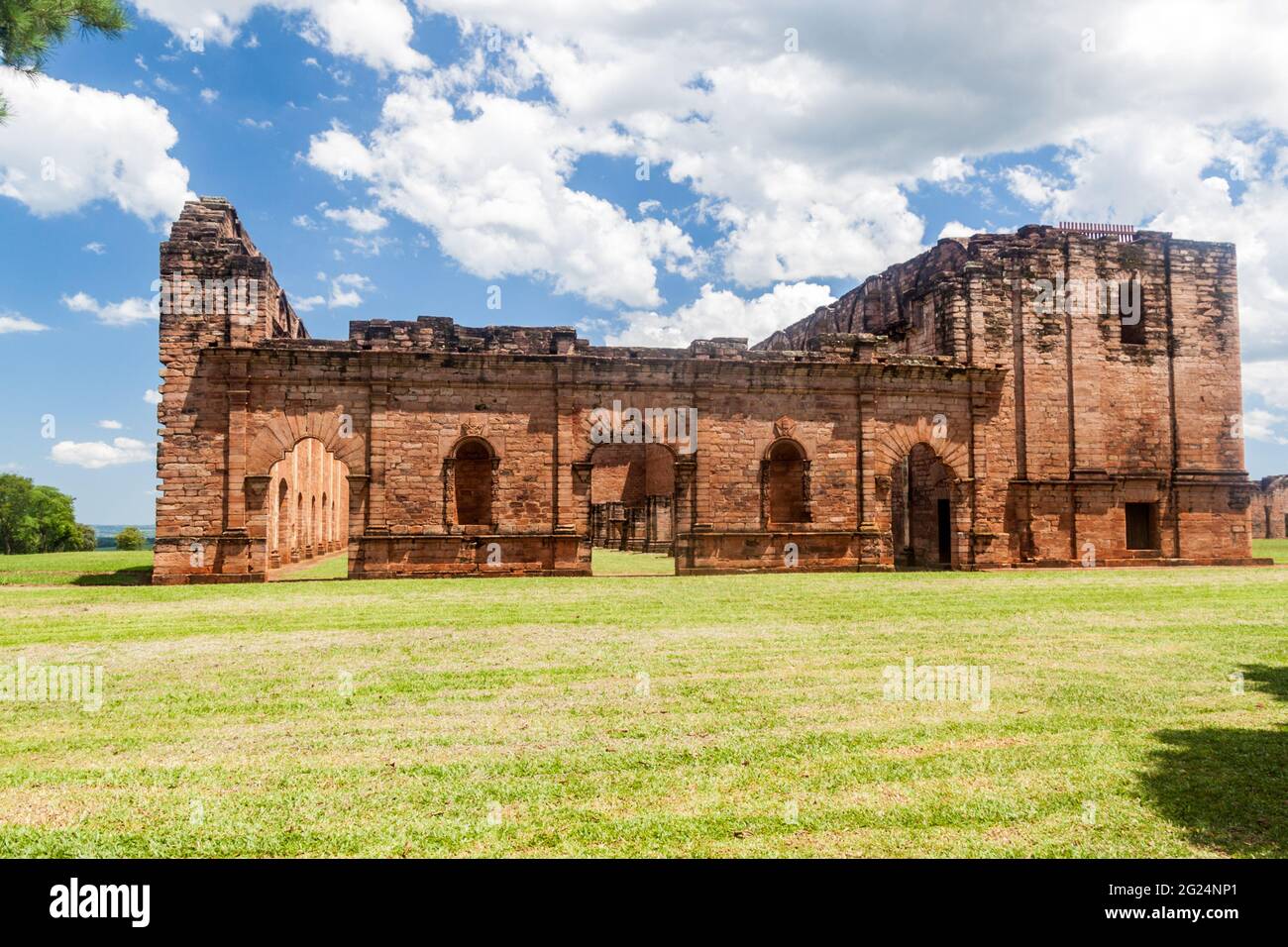 Jesuit mission ruins in Jesus de Tavarangue, Paraguay Stock Photo - Alamy