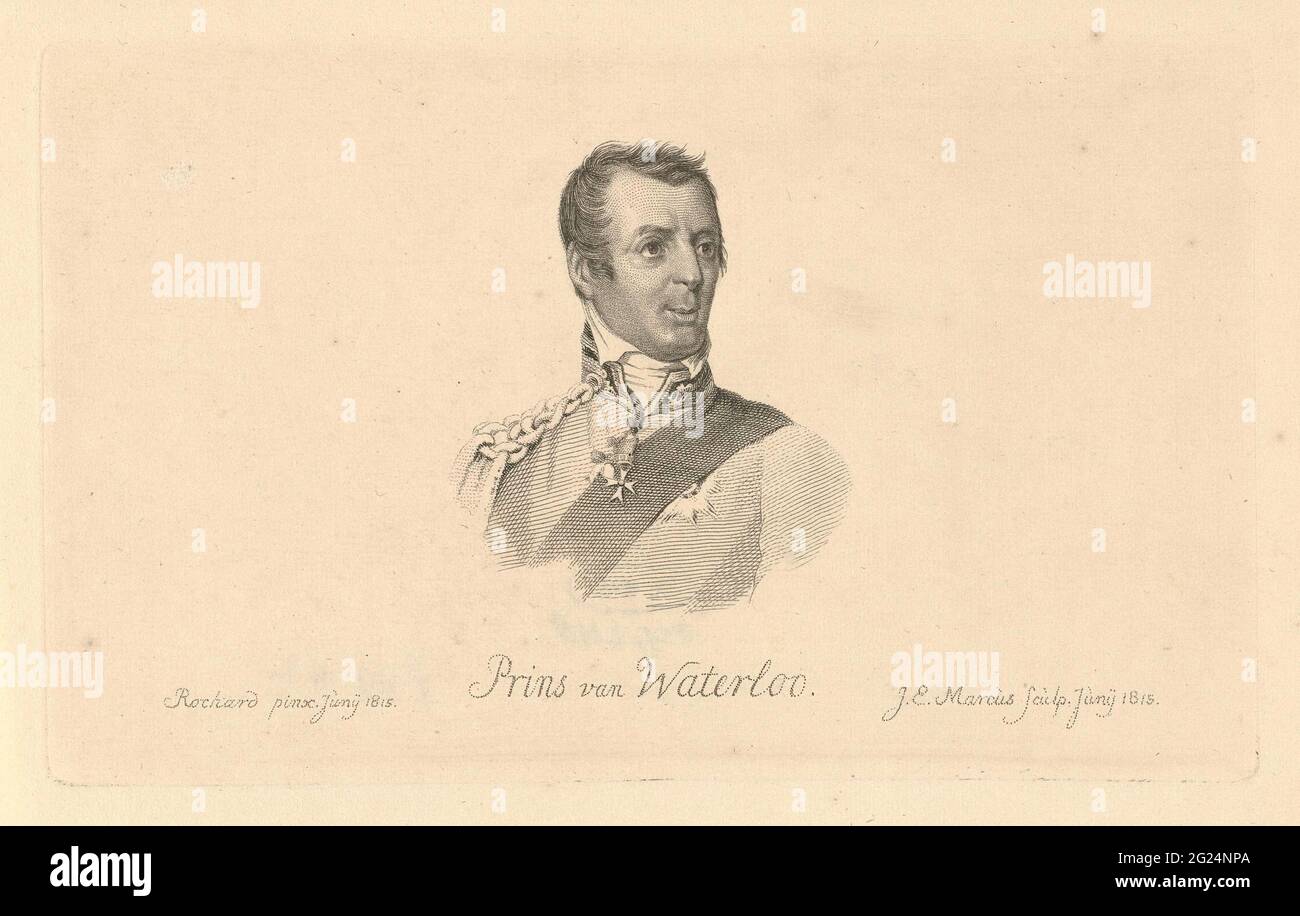 Portrait of Arthur Wellesley Wellington, Prince of Waterloo; Study ...