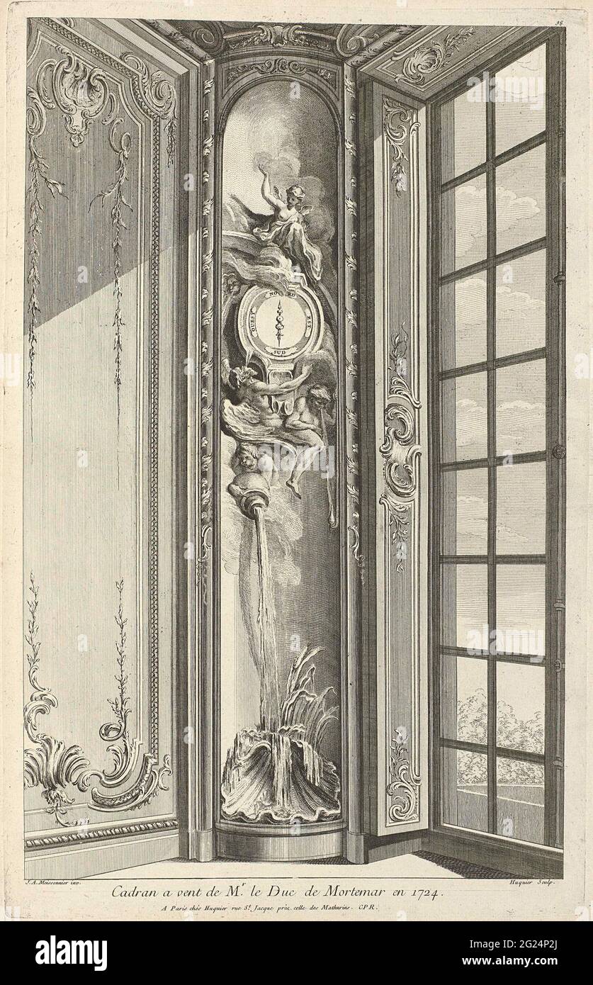 Cadran a vent du duc de mortemart and 1724; Projets the penduish ...