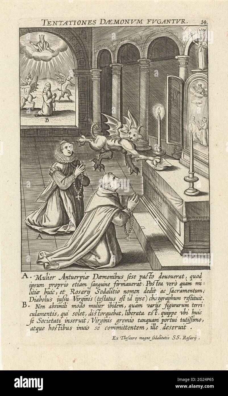 Miracle of the liberation of the devil; Tentations daemonvn fvgantvr ...