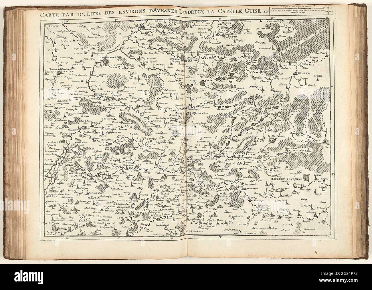 Map of the cities of southern france hi-res stock photography and ...