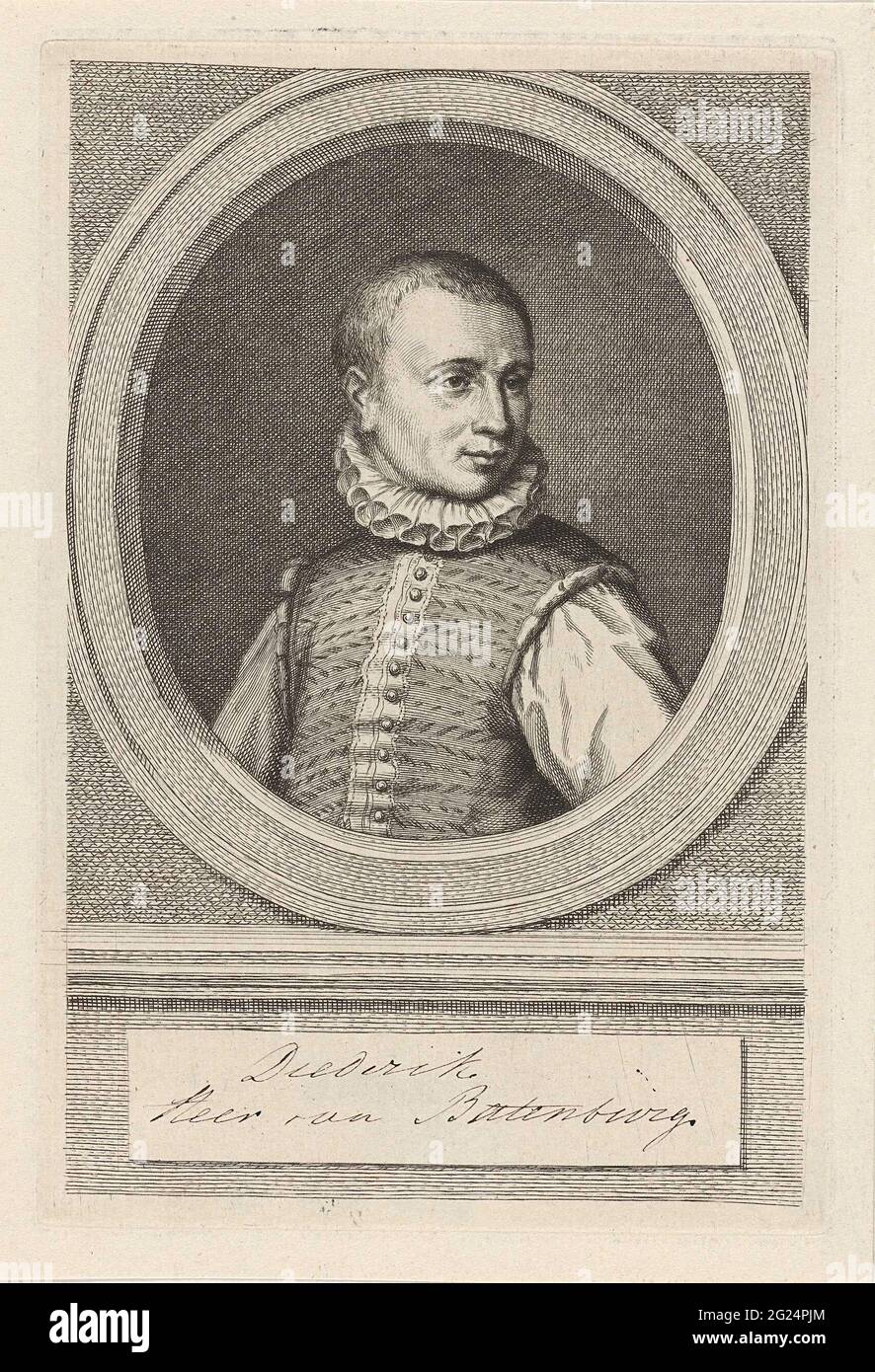Portrait of Dirk van Bronckhorst and Batenburg; Diedrik Heer van ...