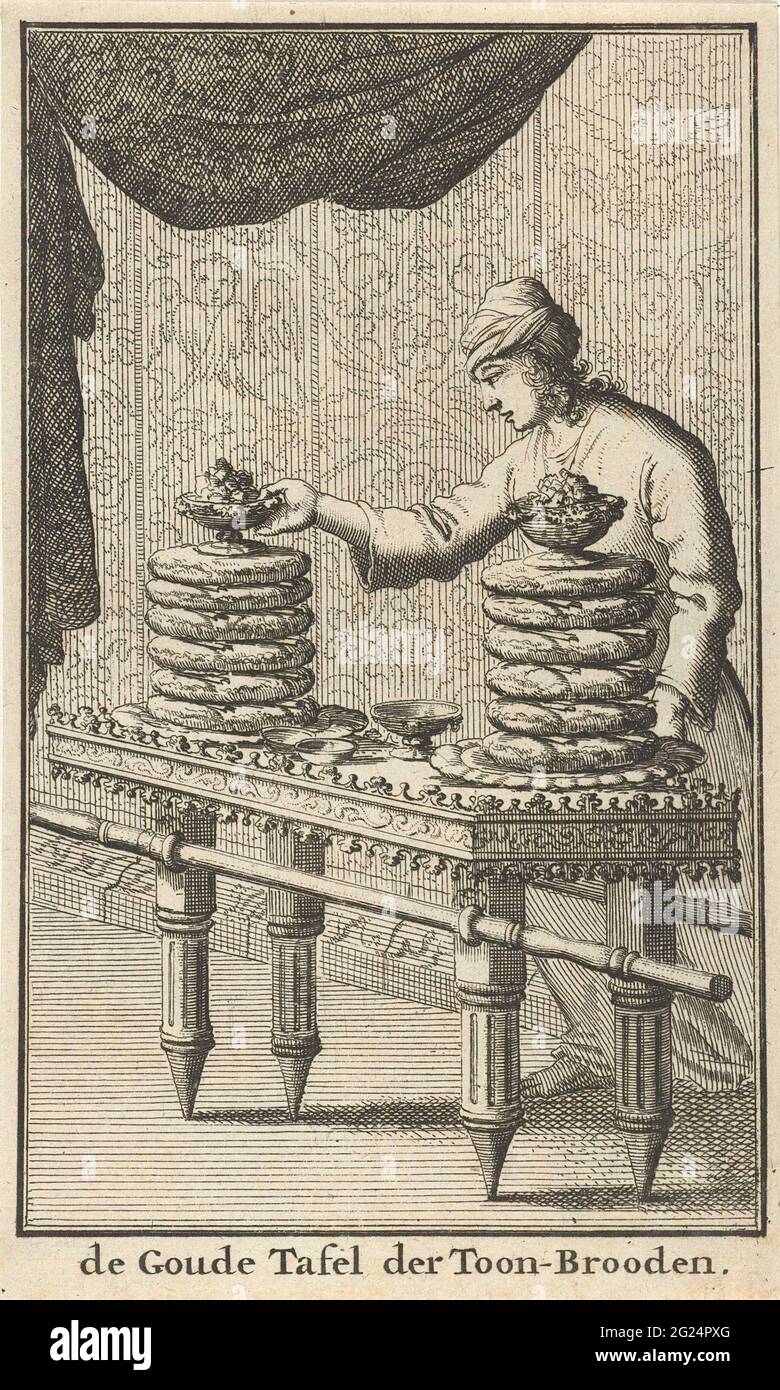 Table of the Toonbraen; The gold table of the tone-broodes Stock Photo ...