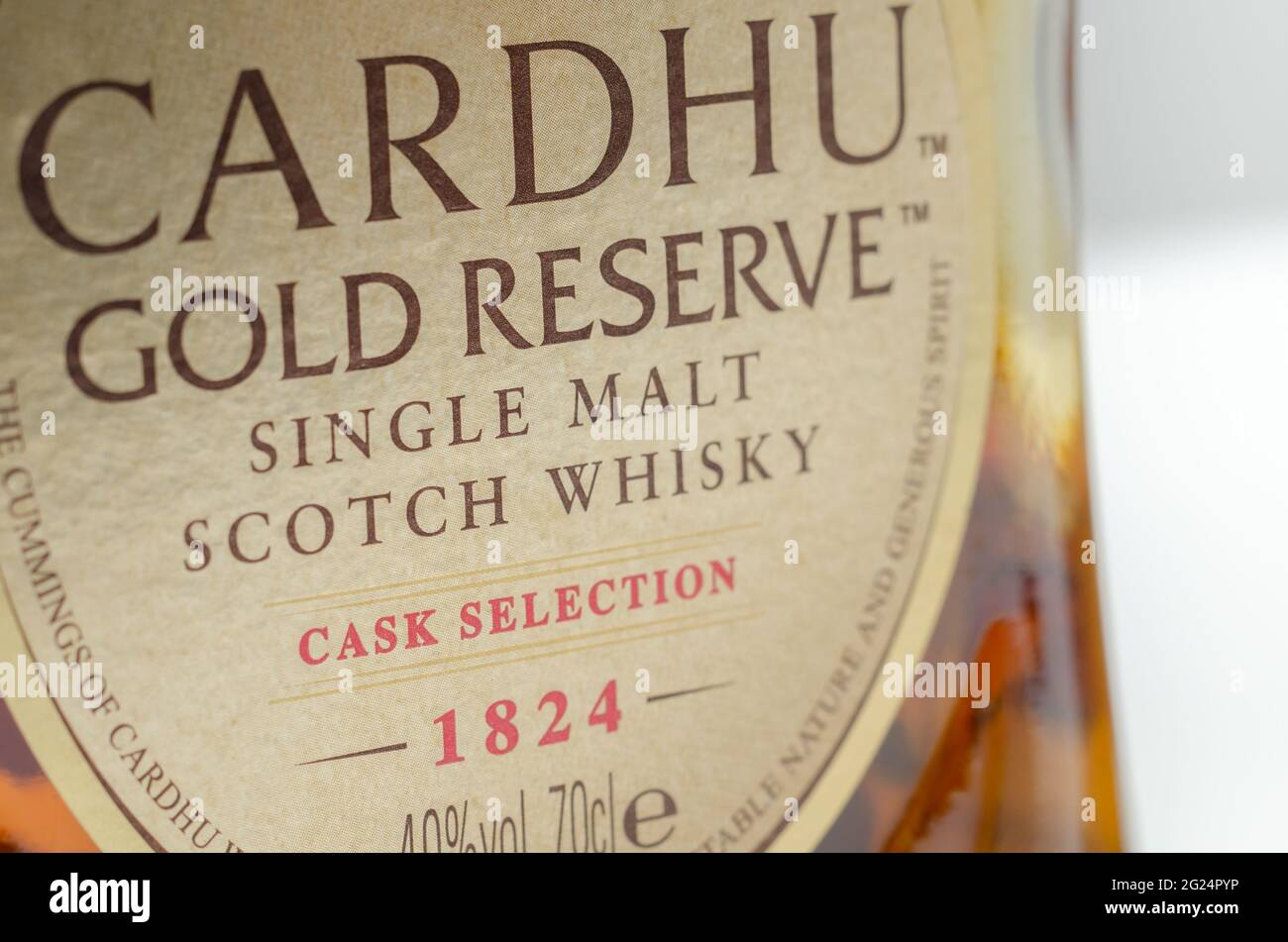 Gold label reserve whisky hi-res stock photography and images - Alamy