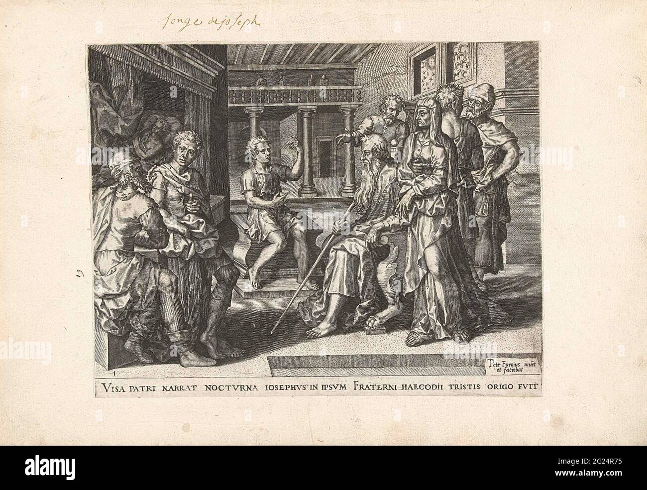 Joseph tells his dream to Jacob; History of Joseph. In a leaving with ...