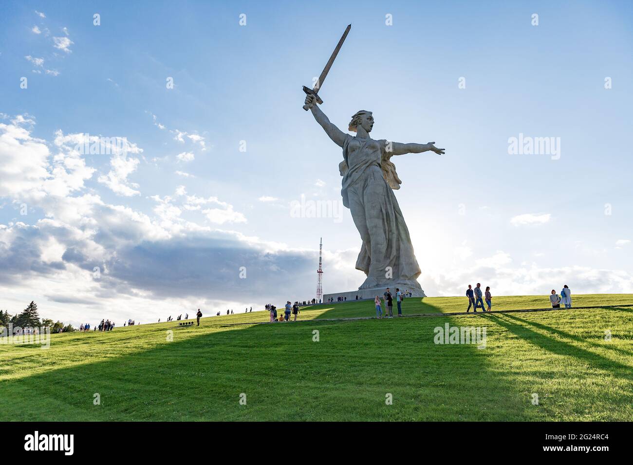 VOLGOGRAD, RUSSIA - AUGUST 16, 2020: The Grieving Mother and Motherland ...