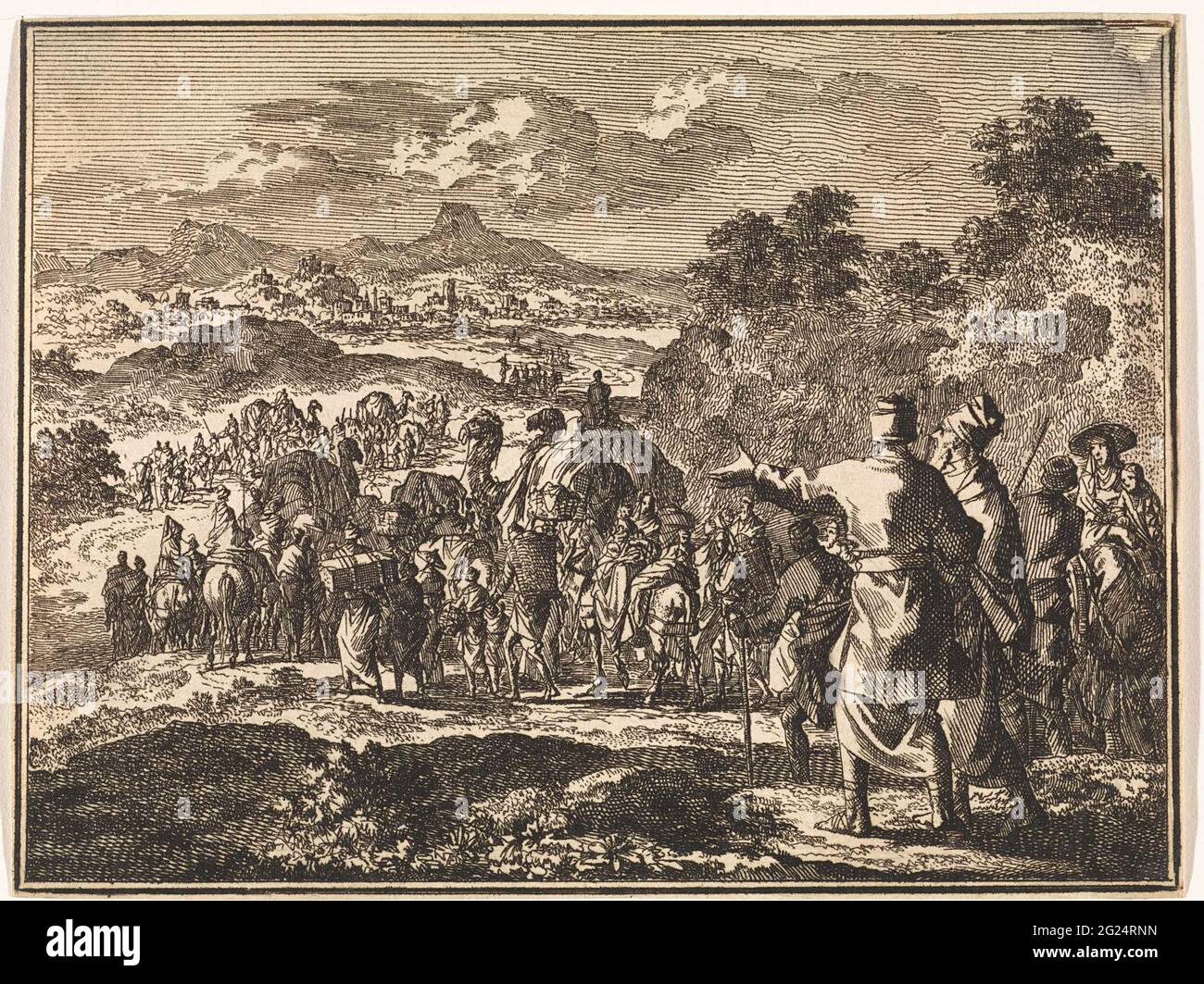Caravan der Israelites pulls to Jerusalem under Ezra Stock Photo - Alamy