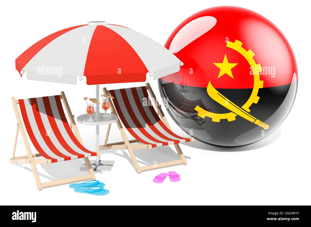 Angolan Resorts, Angola Vacation, Tours, Travel Packages concept. 3D ...