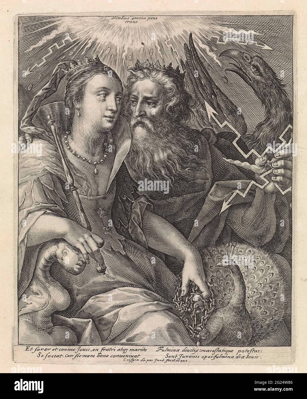Jupiter and Juno; Gods and goddesses as loved ones. Jupiter and Juno as ...
