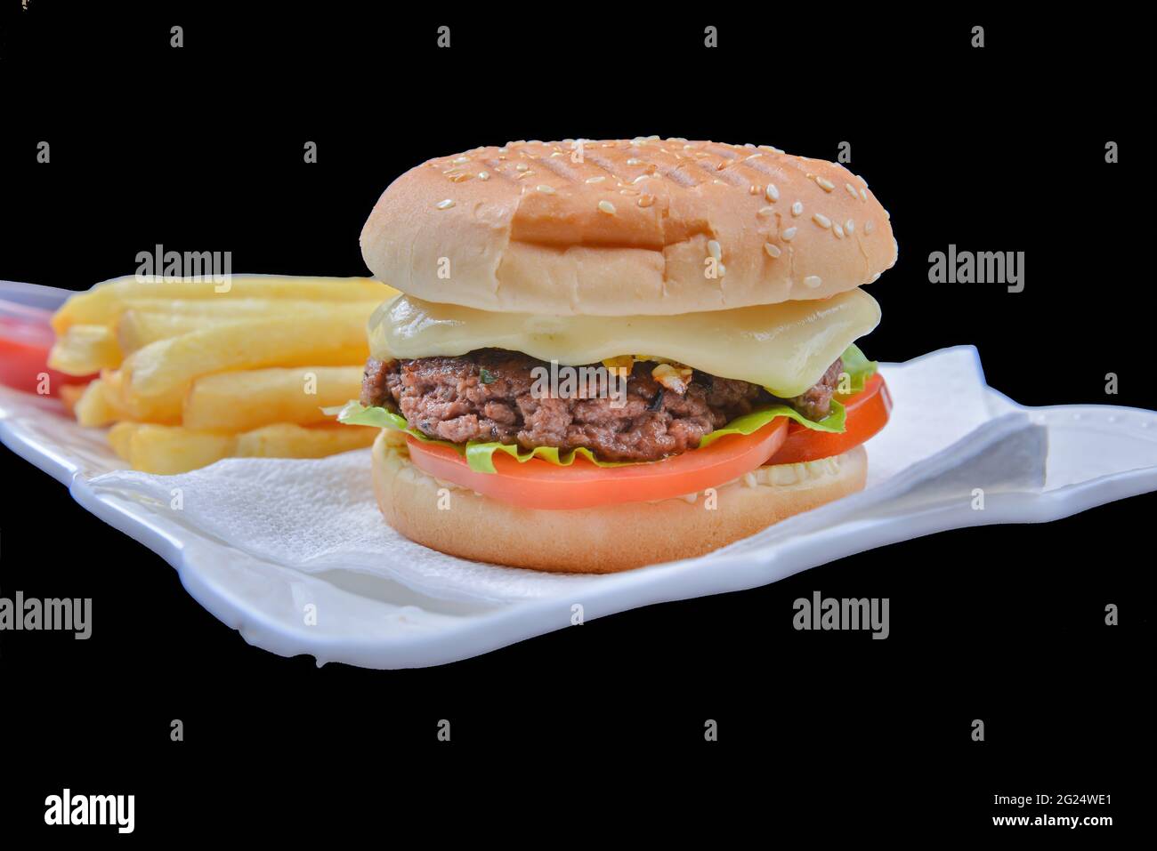 Set of burgers cheeseburger hi-res stock photography and images - Alamy