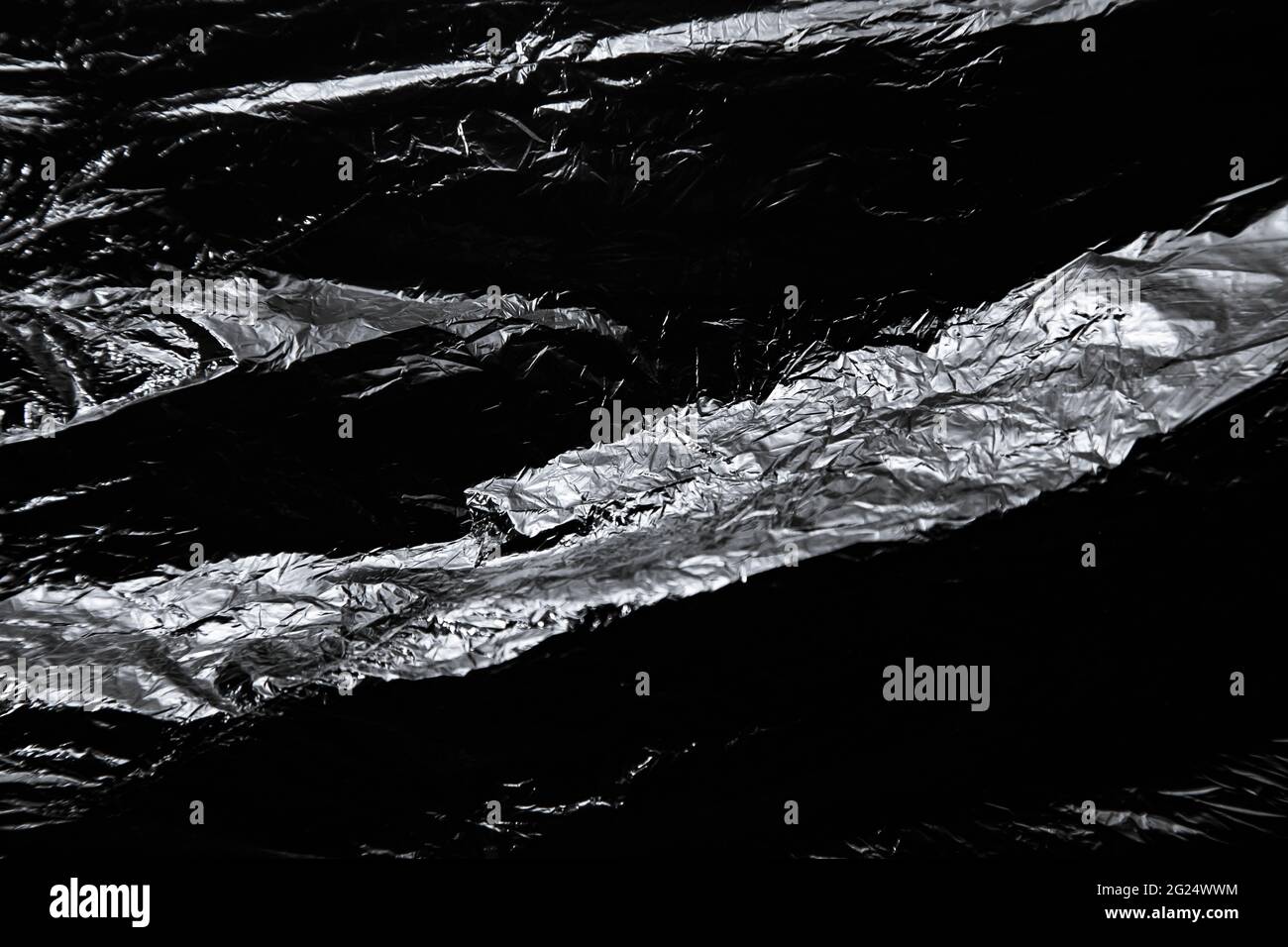 Shot of the polyethylene surface on black background Stock Photo - Alamy