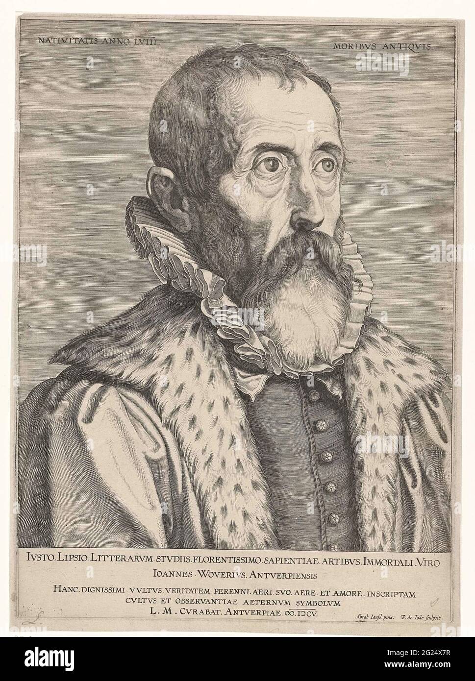 Portrait of Justus Lipsius. Portrait of Justus Lipsius, Humanist and ...