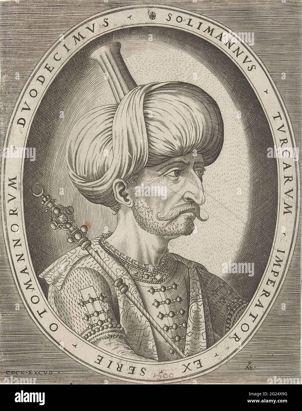 Portrait of Suleyman I the Great; Portraits of rulers. Bust to the ...