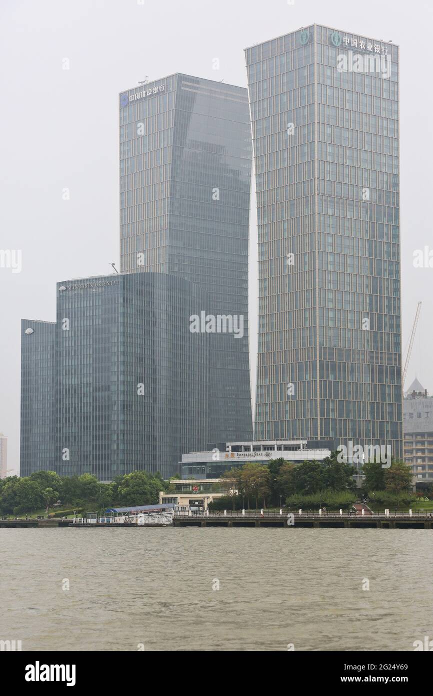 Construction Bank and Agricultural Bank of China CCB and ABC Towers ...