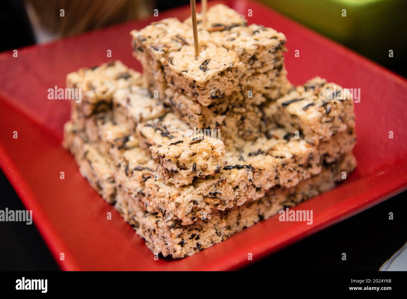 Festive rice crispy treat display Stock Photo - Alamy