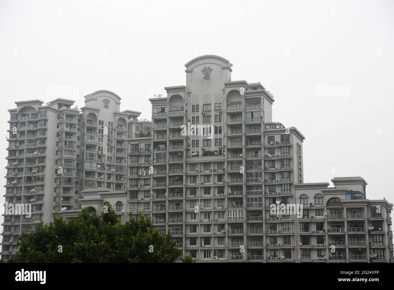 Residential Apartment Blocks in Pudong, Shanghai, Peoples Republic of ...