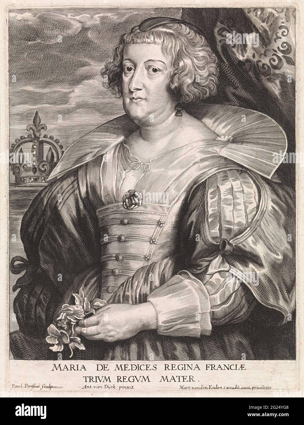 Portrait of Maria de "Medici, Queen of France Stock Photo - Alamy