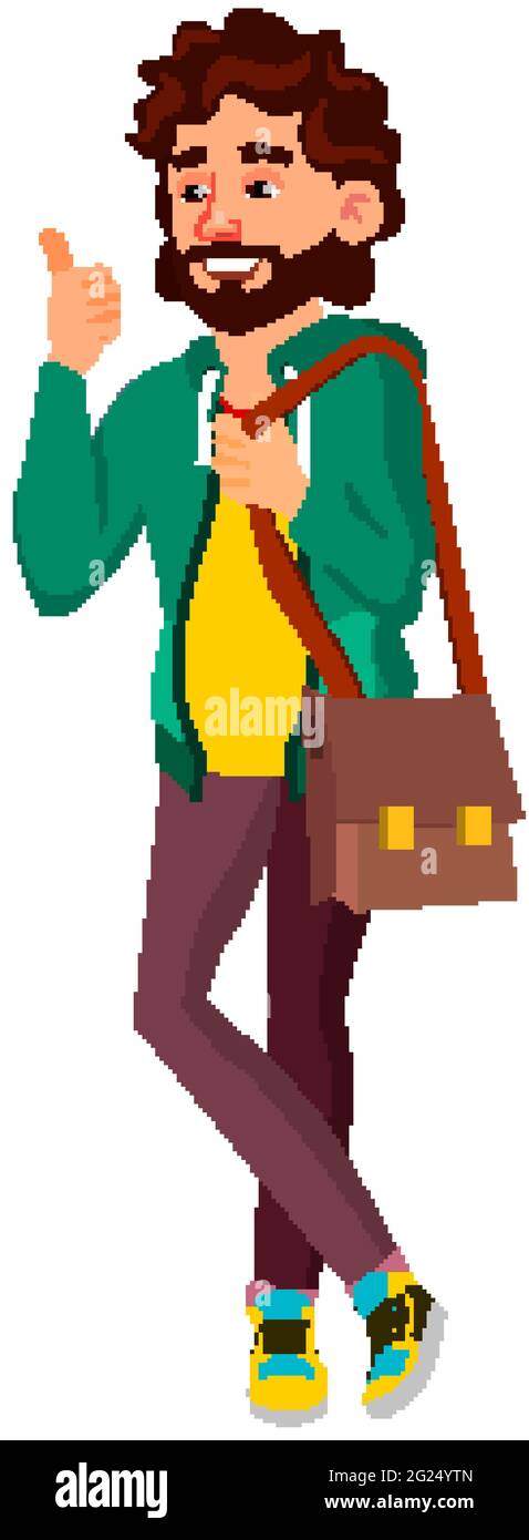 young man approve choice in boutique cartoon vector Stock Vector Image ...
