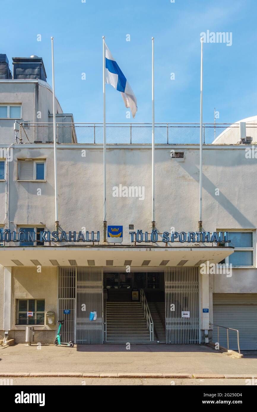 Töölö Sports Hall (Töölön kisahalli) in Helsinki Finland Stock Photo ...