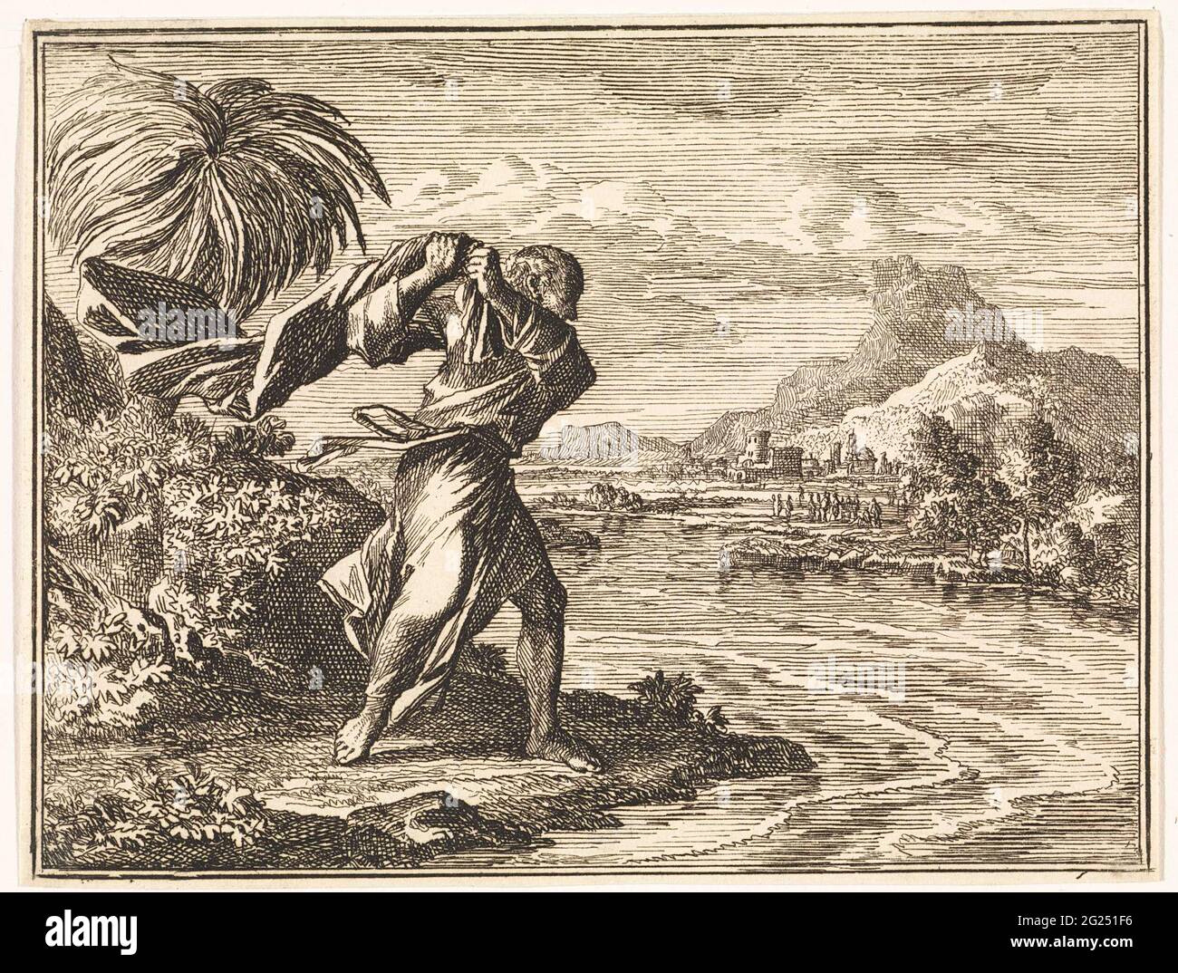 Elisa strikes the water from the Jordaan with the cloak of Elijah Stock ...