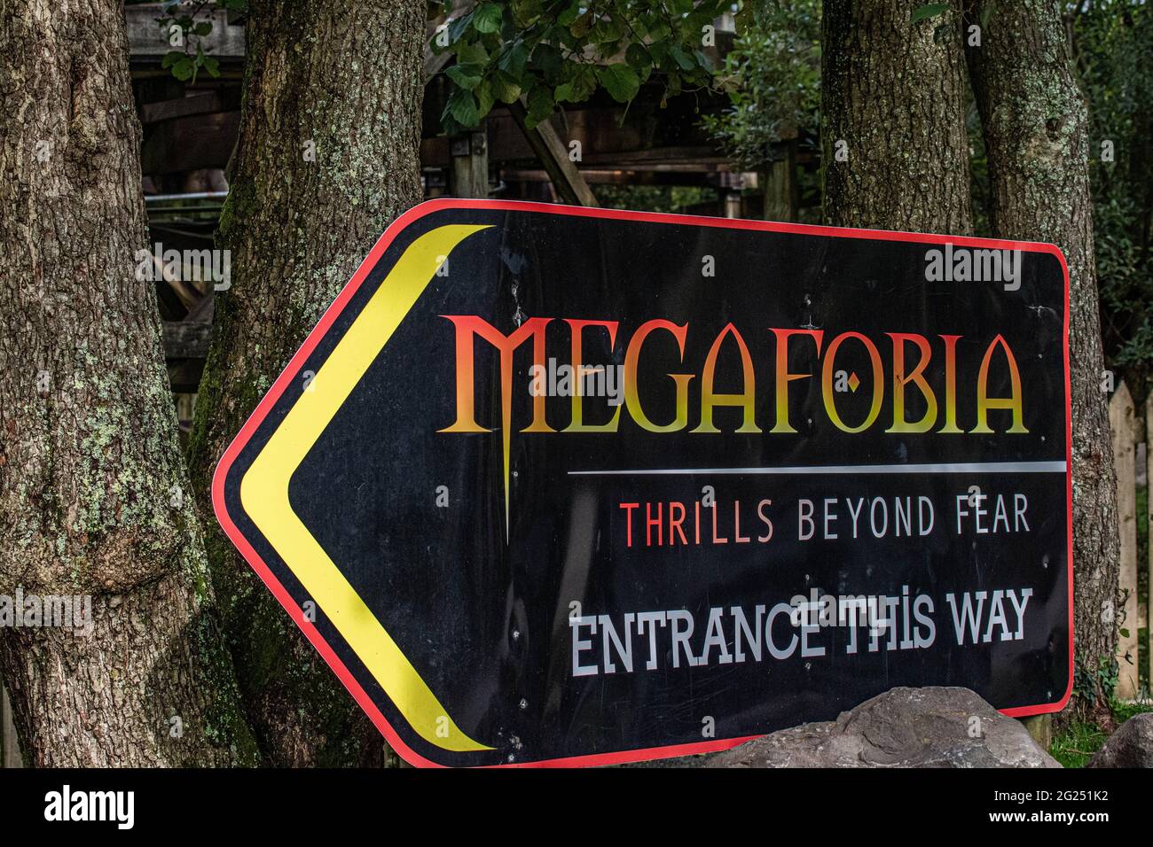 MegaFobia in its 20th Year with Special Train Livery at Oakwood Theme ...