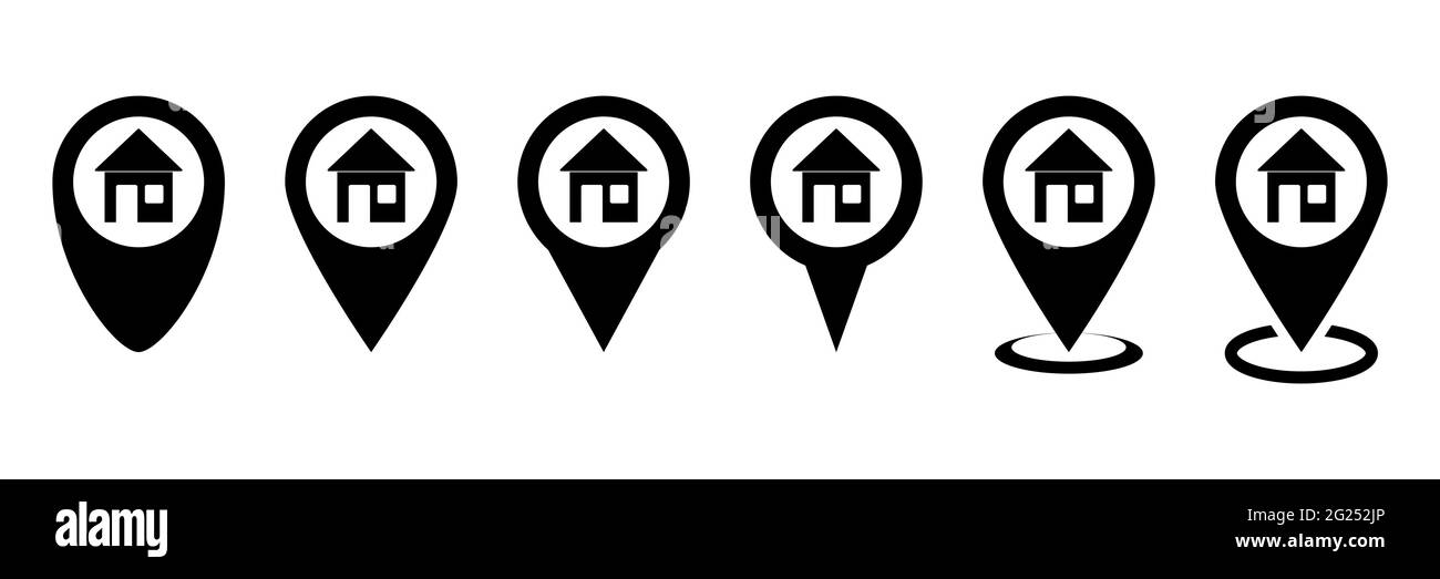 Map pointer house icon Stock Vector Image & Art - Alamy Map pointer house icon Stock Vector Image & Art - Alamy