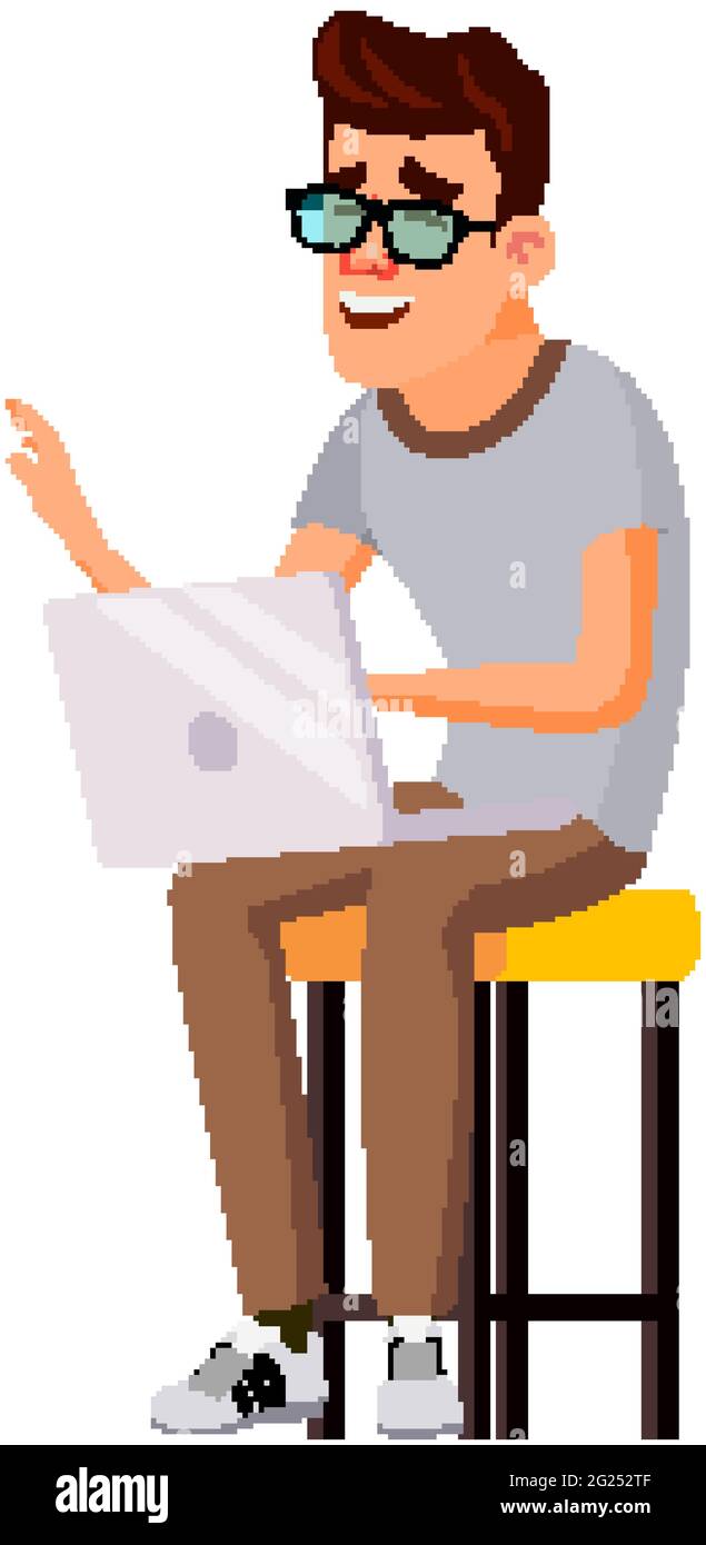 Searching Internet Cartoon