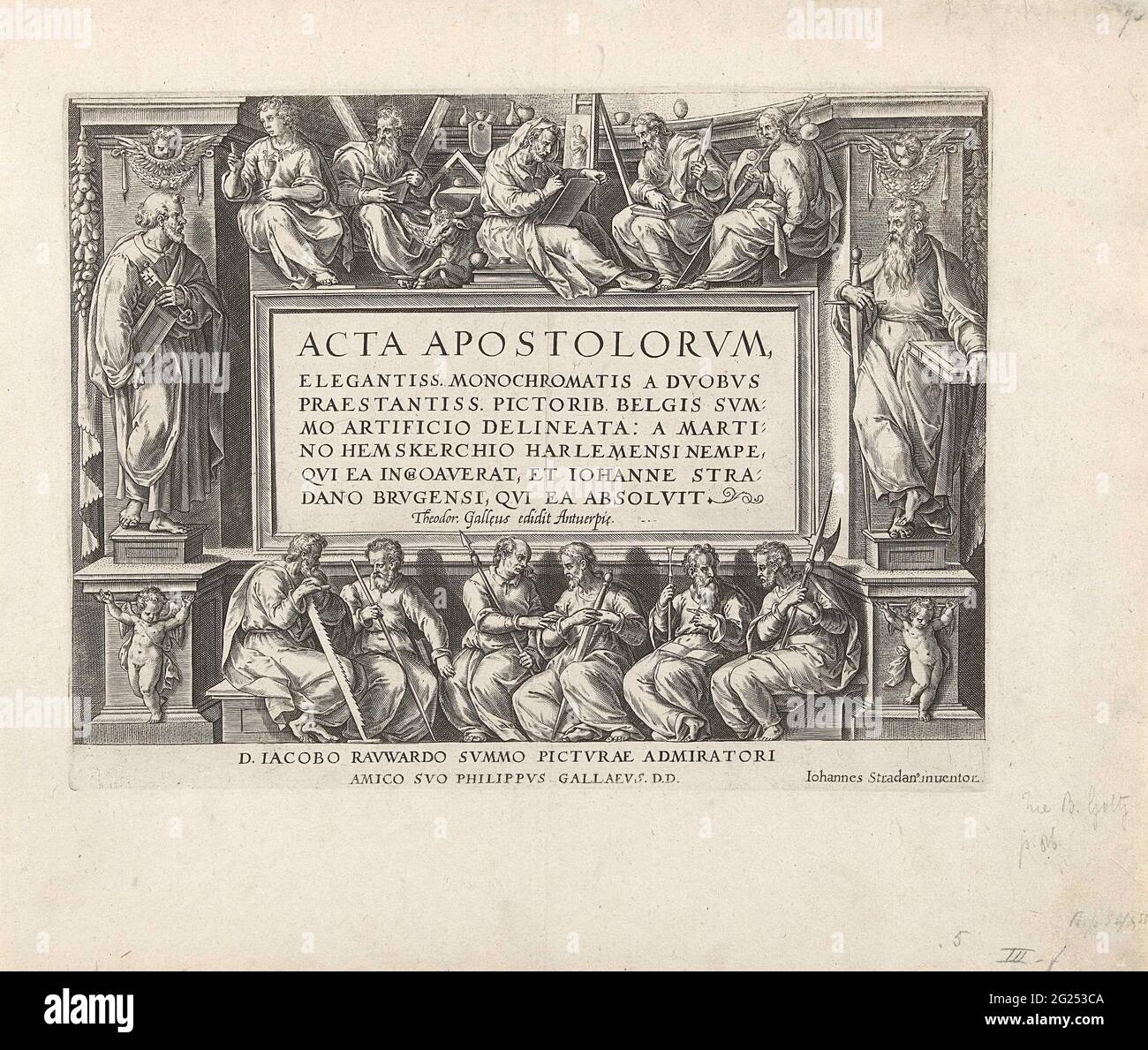Title print of the series about the acts of the apostles; Acta ...