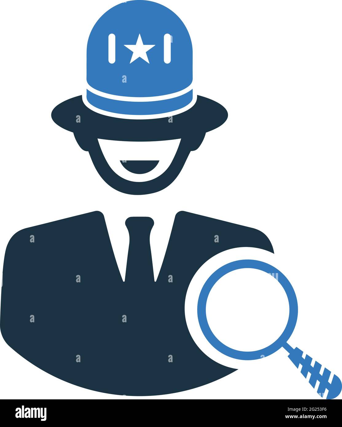 Police inspector hat Stock Vector Images - Alamy