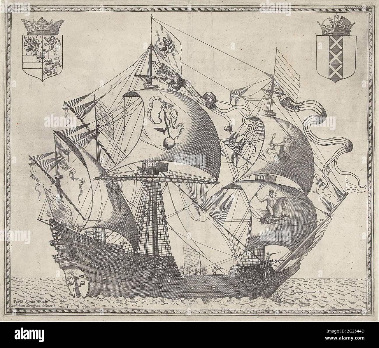 The Amsterdam ship Fortuna, 1594. The Amsterdam ship Fortuna, 1594. On ...