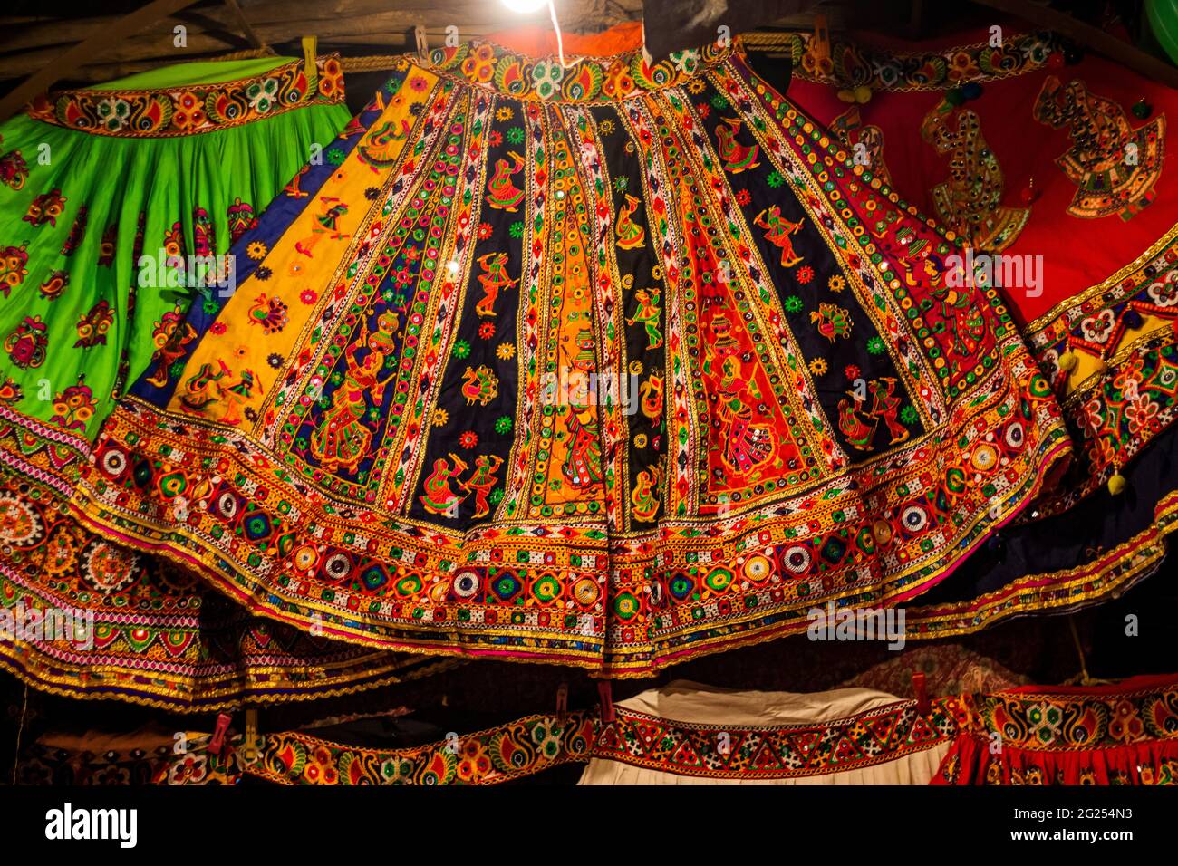 Colorful handicrafts for sale in Law Garden. Ahmedabad Stock Photo - Alamy