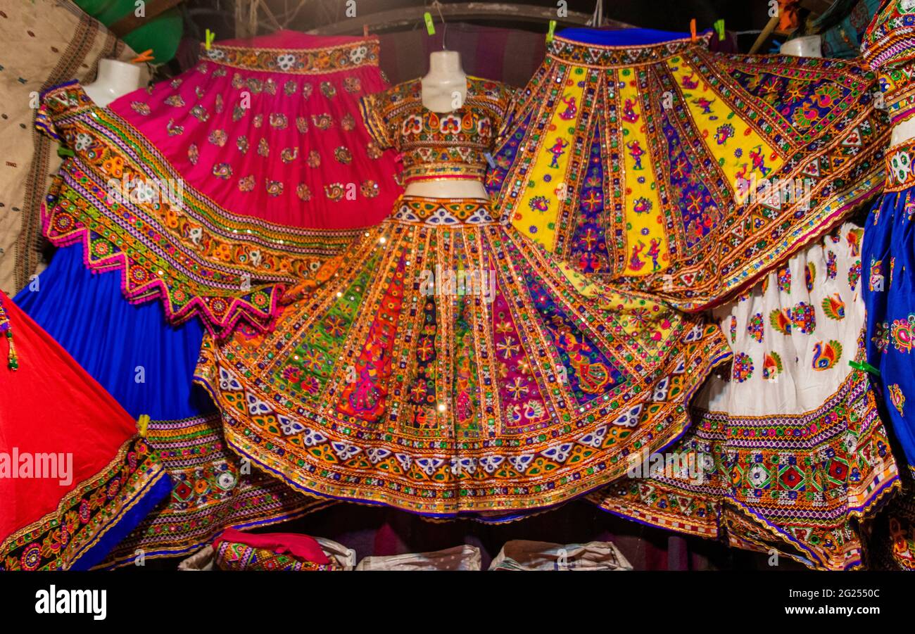 Colorful handicrafts for sale in Law Garden. Ahmedabad Stock Photo - Alamy
