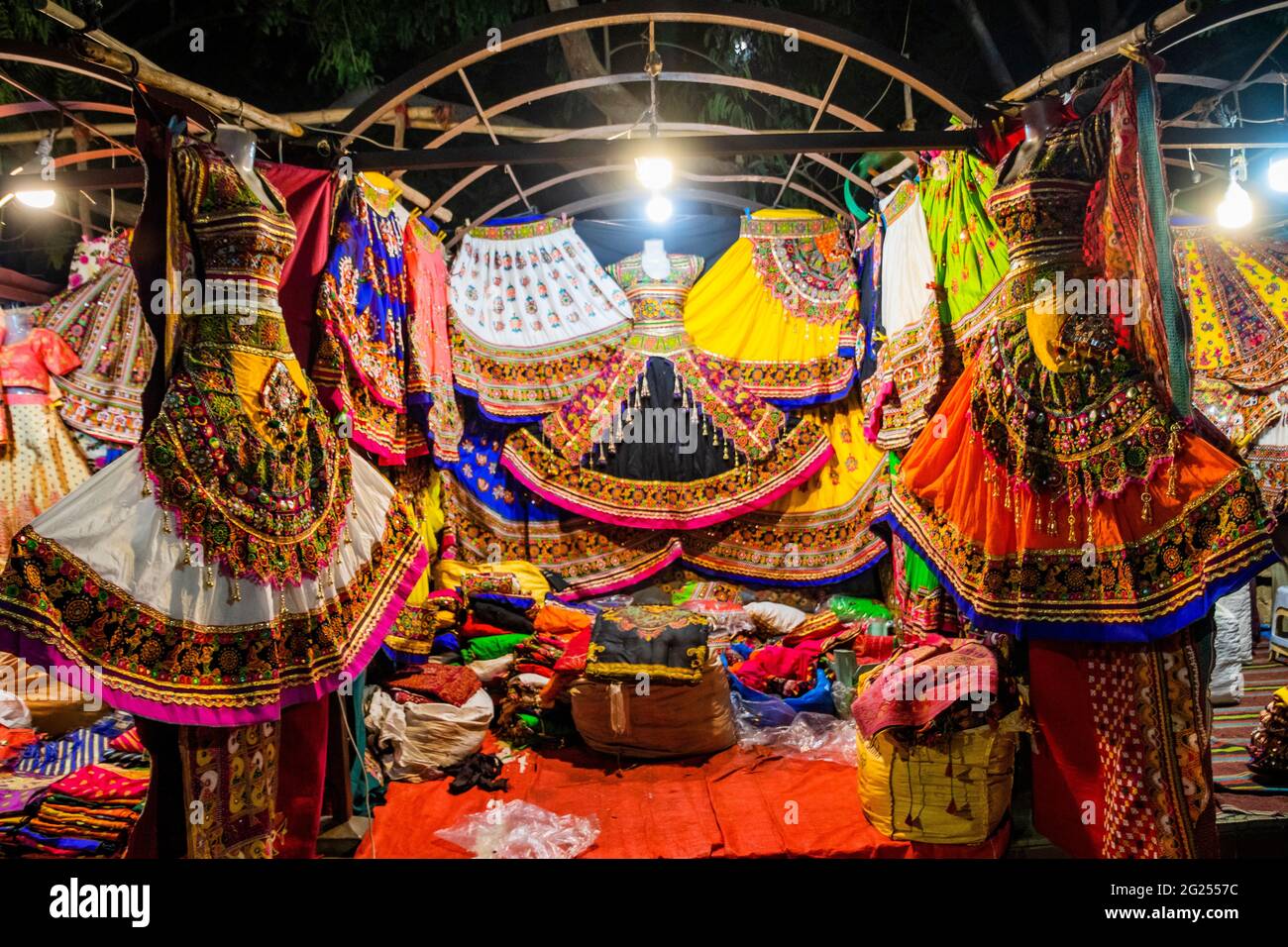 Colorful handicrafts for sale in Law Garden. Ahmedabad Stock Photo - Alamy