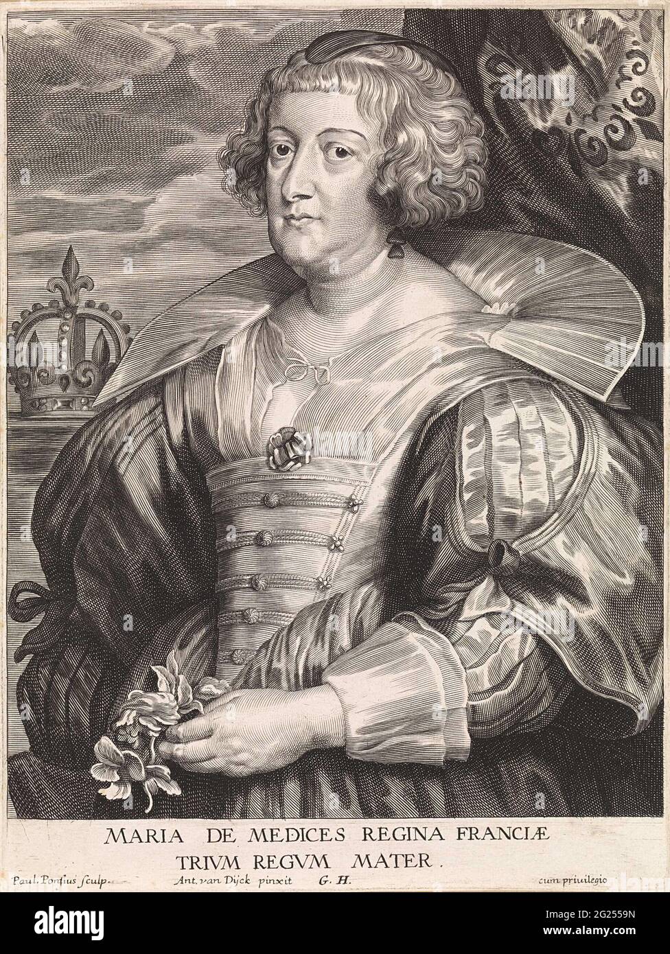 Portrait of Maria de "Medici, Queen of France Stock Photo - Alamy