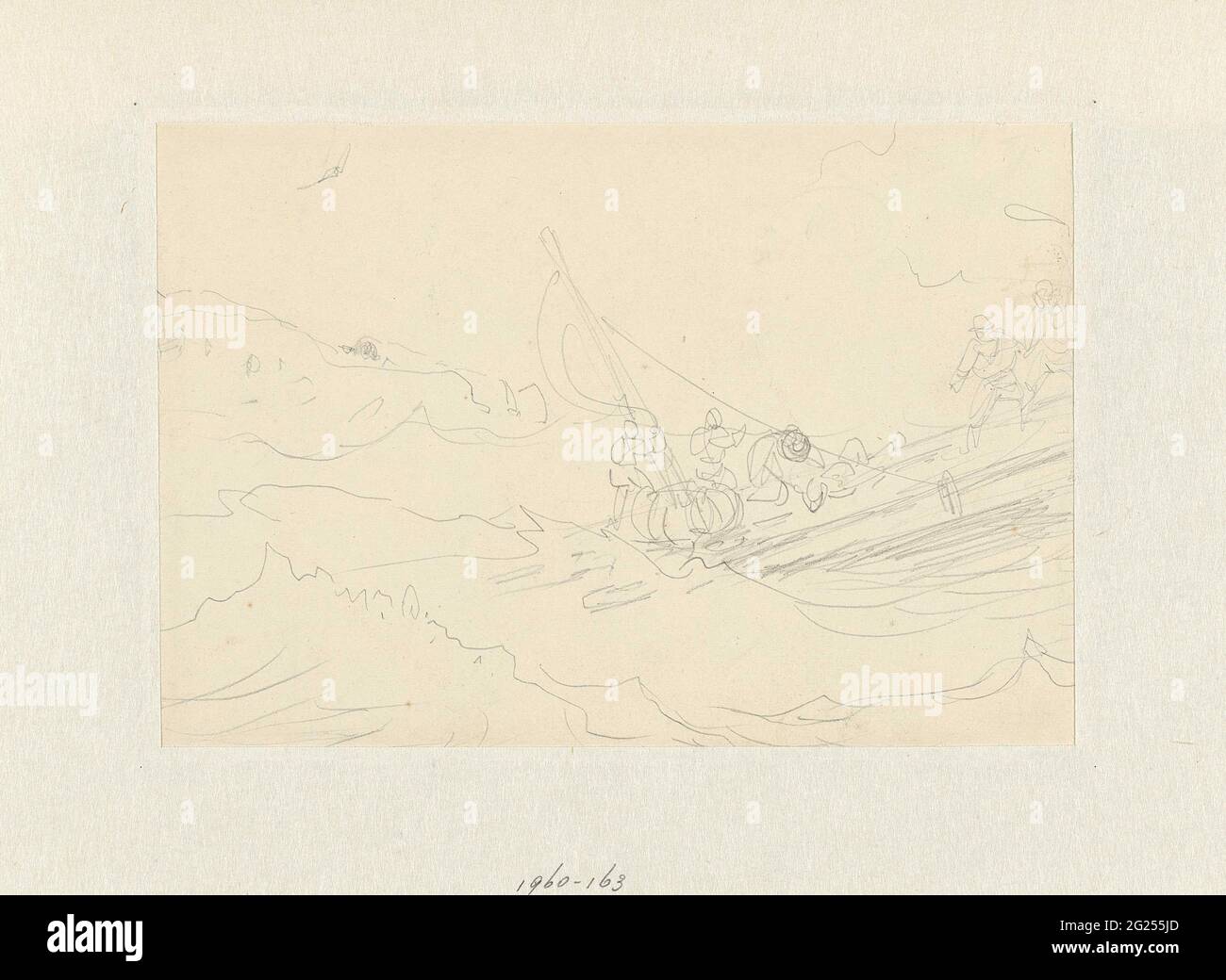 Sketch of a shipwreck Stock Photo - Alamy
