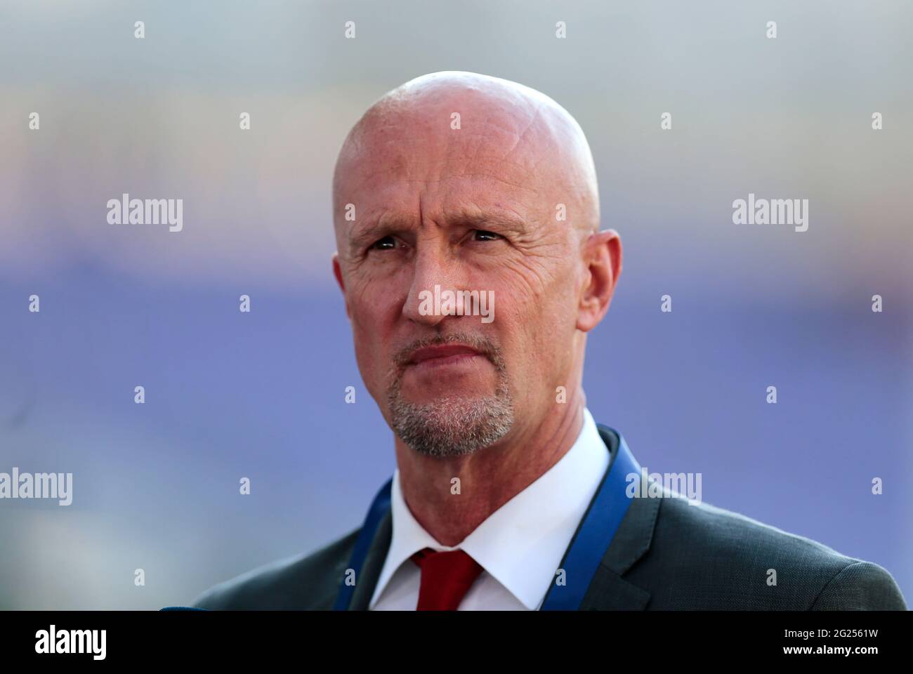 Hungary head coach Marco Rossi is interviewed prior to the ...