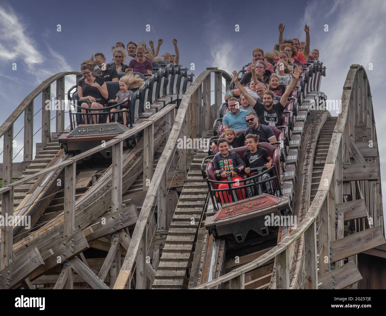 Pyton Rollercoaster The Efteling Theme PArk Stock Photo - Alamy