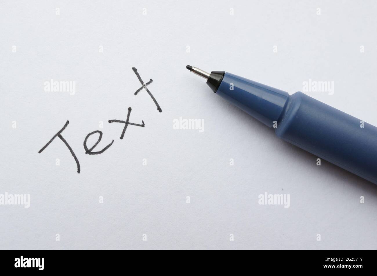 Pen and ink on blue paper hi-res stock photography and images - Alamy