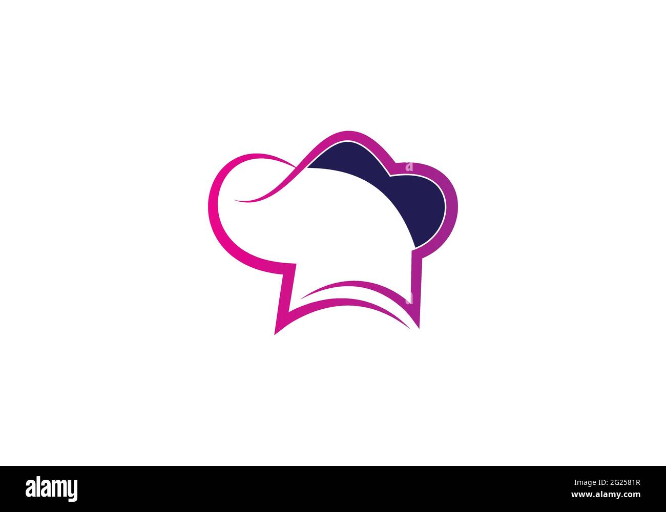 Creative Chef Hat logo Vector Design Illustration template Stock Vector ...