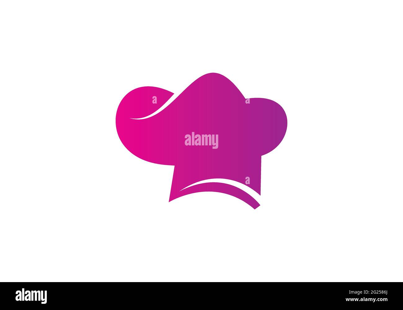 Creative Chef Hat logo Vector Design Illustration template Stock Vector ...