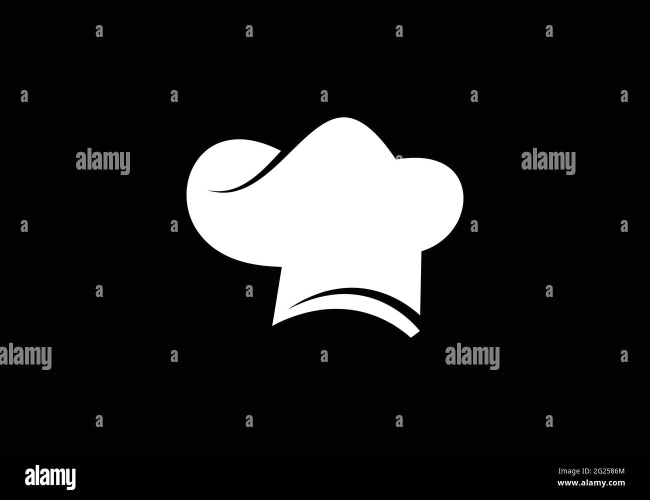 Creative Chef Hat logo Vector Design Illustration template Stock Vector ...