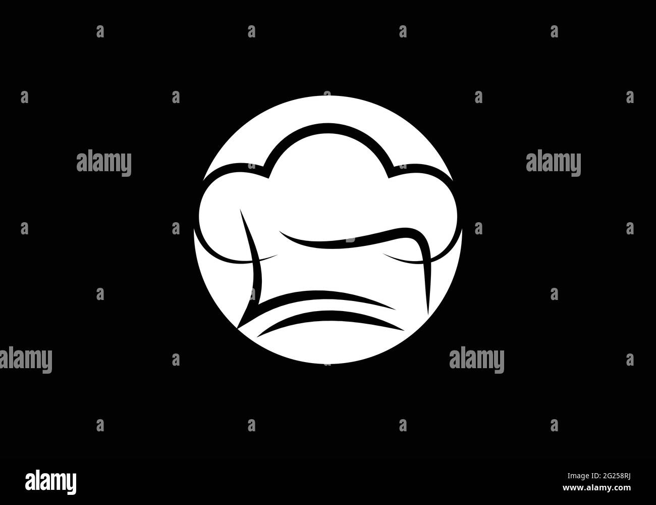 Creative Chef Hat logo Vector Design Illustration template Stock Vector ...