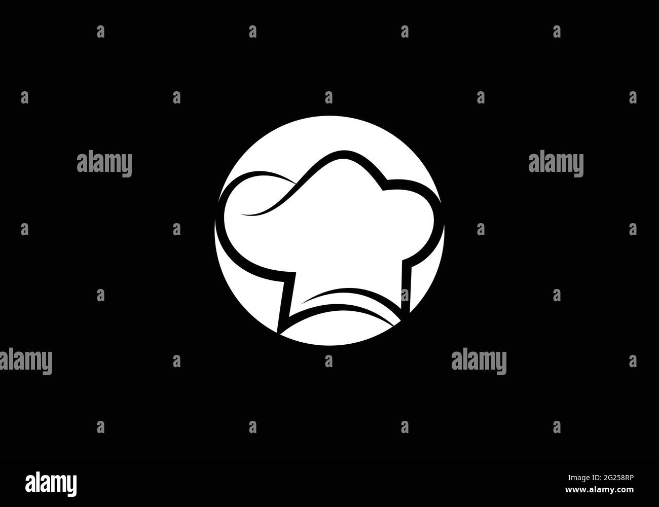 Creative Chef Hat logo Vector Design Illustration template Stock Vector ...