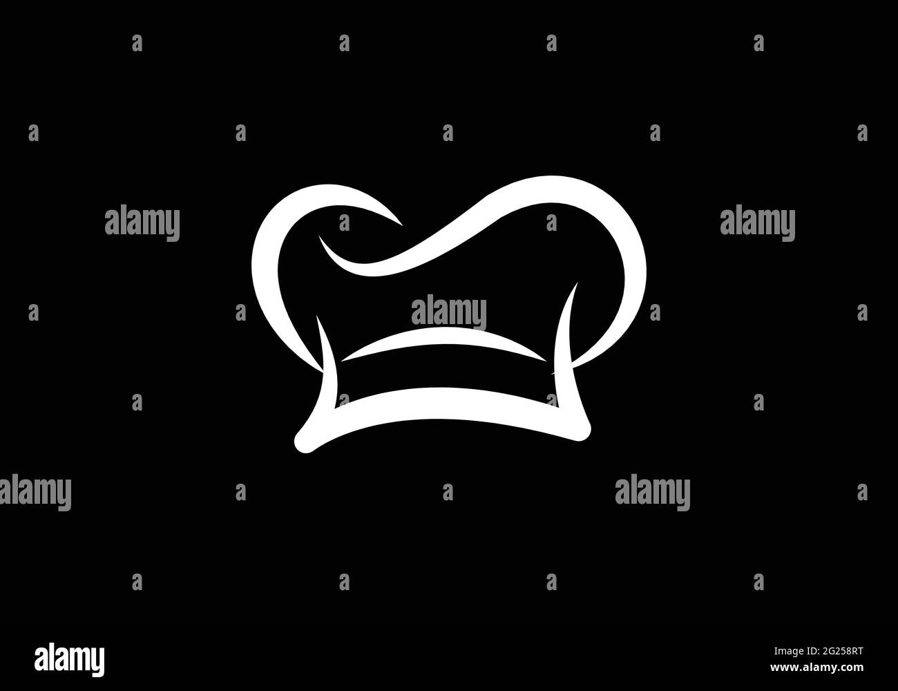 Creative Chef Hat logo Vector Design Illustration template Stock Vector ...