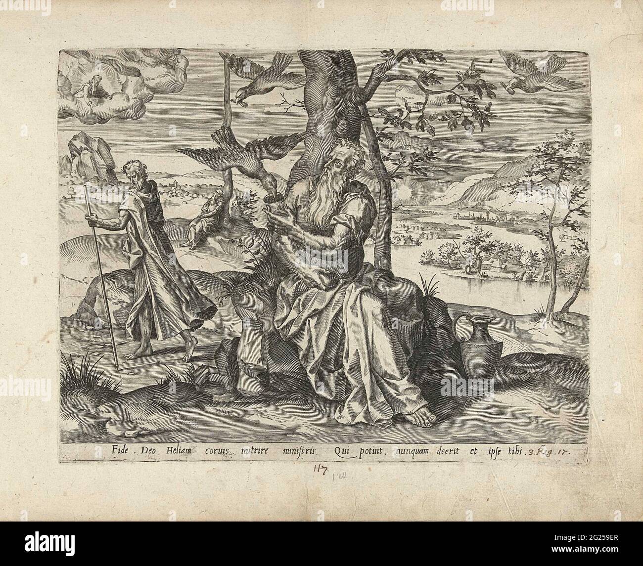 Elia fed by Raven. During a long-lasting drought, Elijah went to live ...
