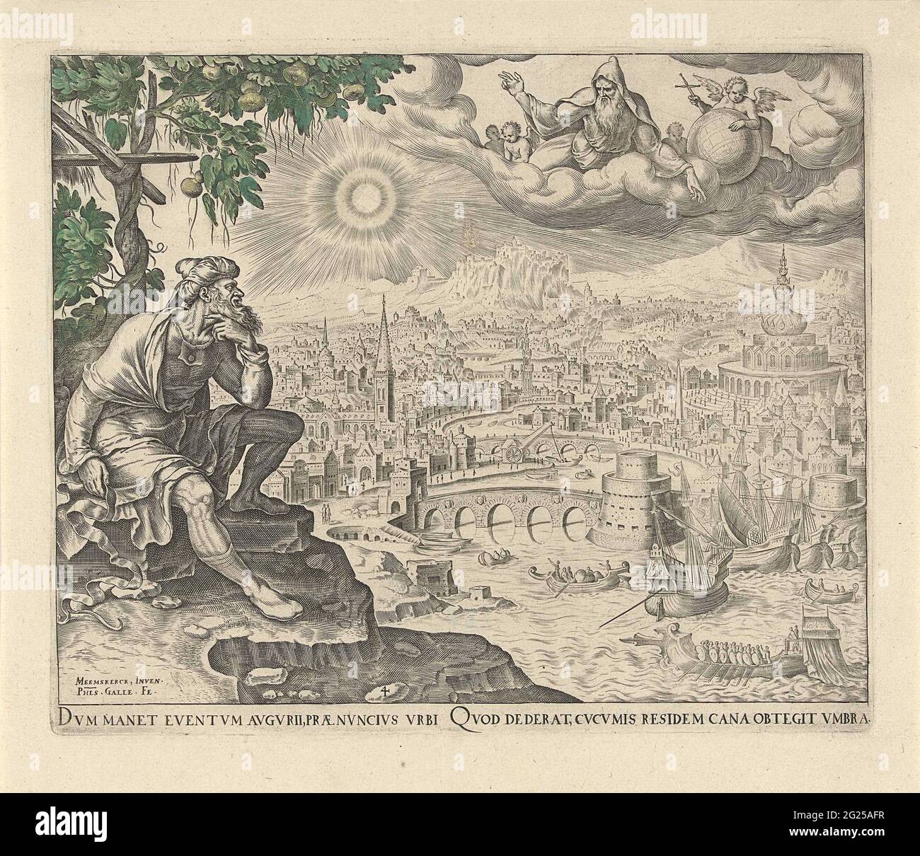 Jonah is under the wonder tree; History of Jonah. Jonah sits on a rock ...